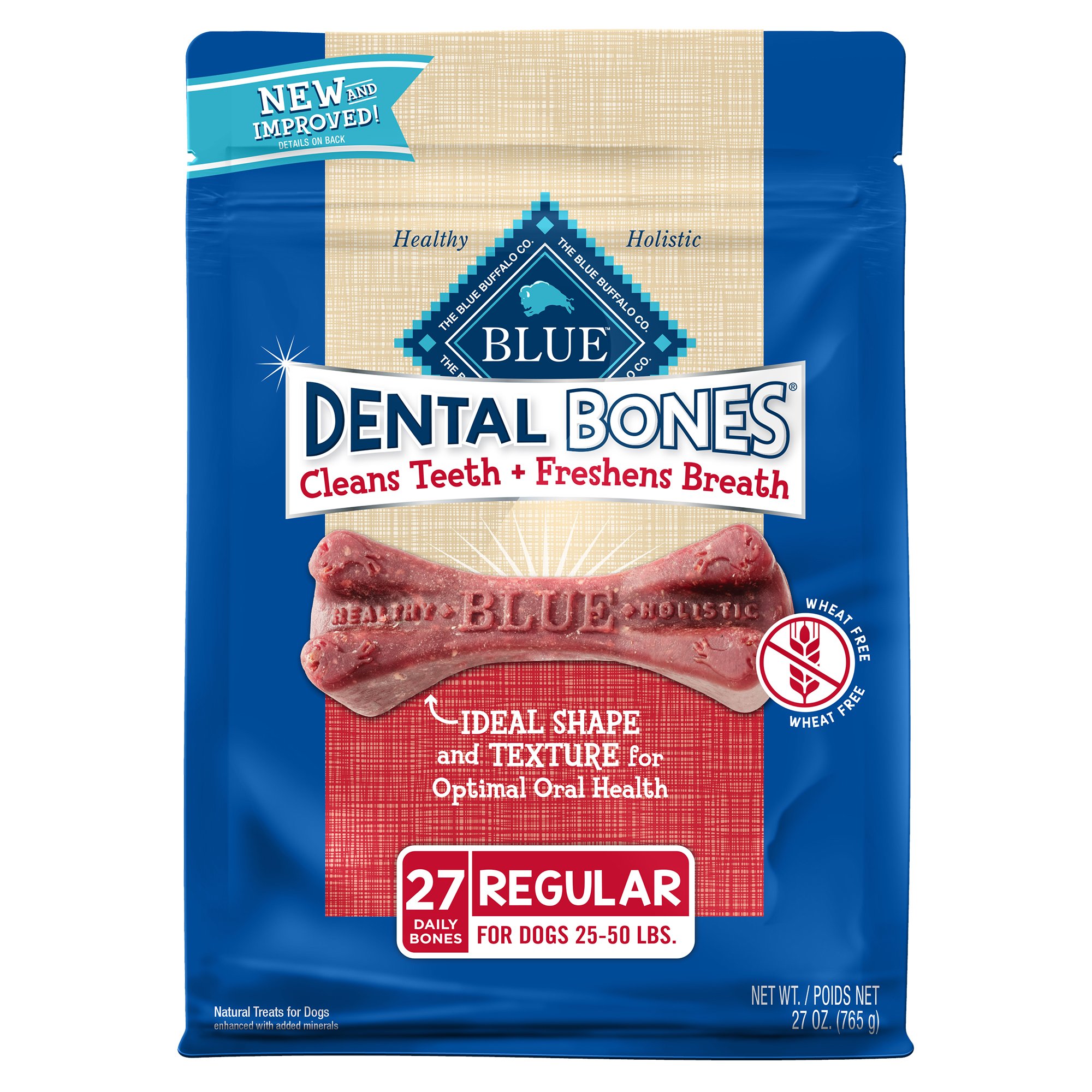 UPC 859610009077 - Blue Buffalo Regular Blue Bones Natural Dog Dental ...