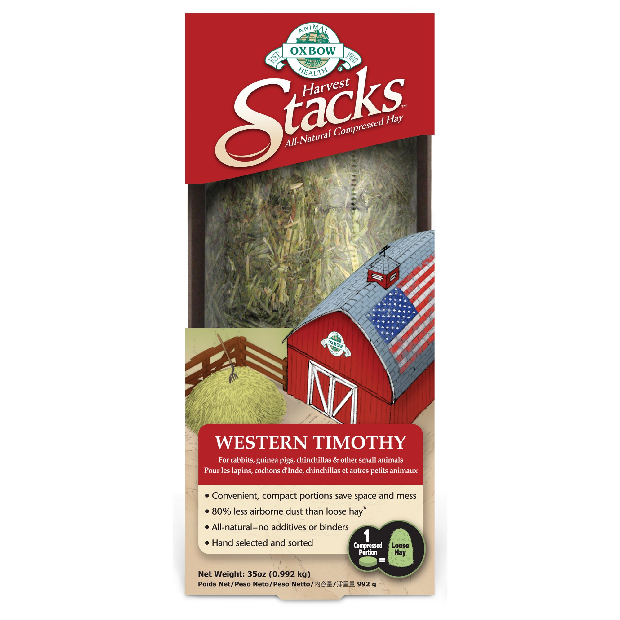Oxbow Harvest Stack Western Timothy Hay 35 oz | Petco