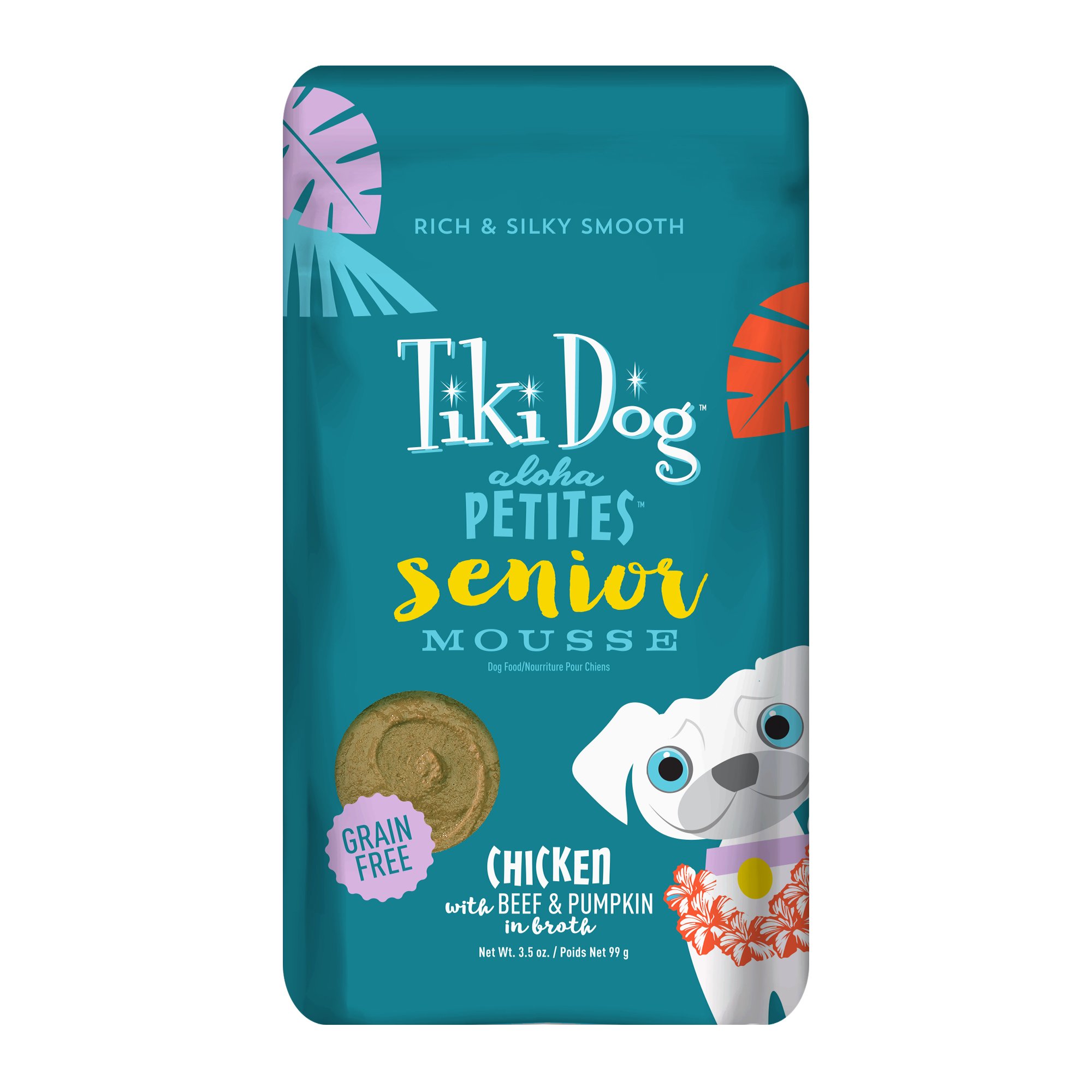 Tiki Dog Aloha Petites Small Breed Senior Mousse Chicken with Beef ...