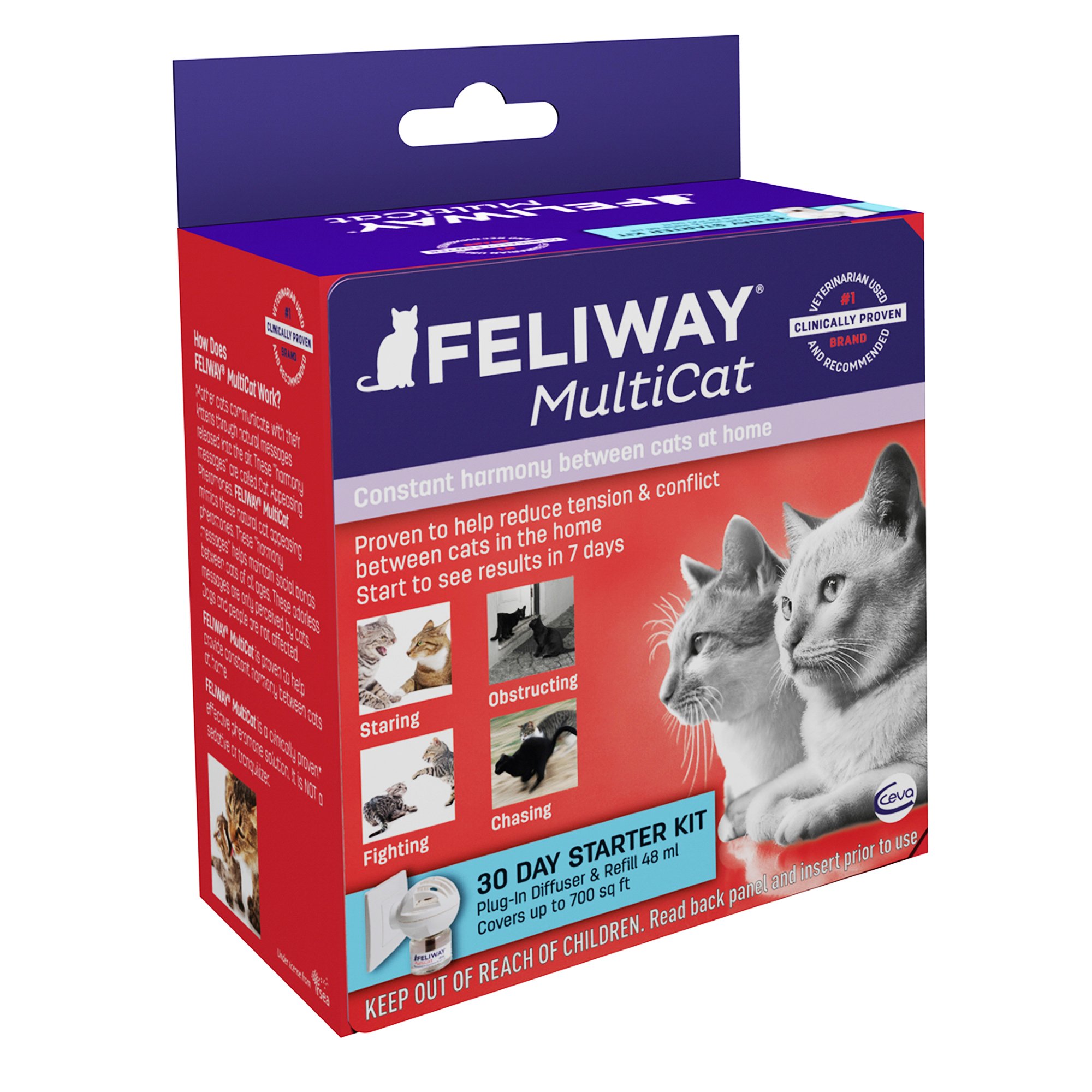 Feliway 30 Day Multicat Diffuser Plug-In Starter Kit | Petco