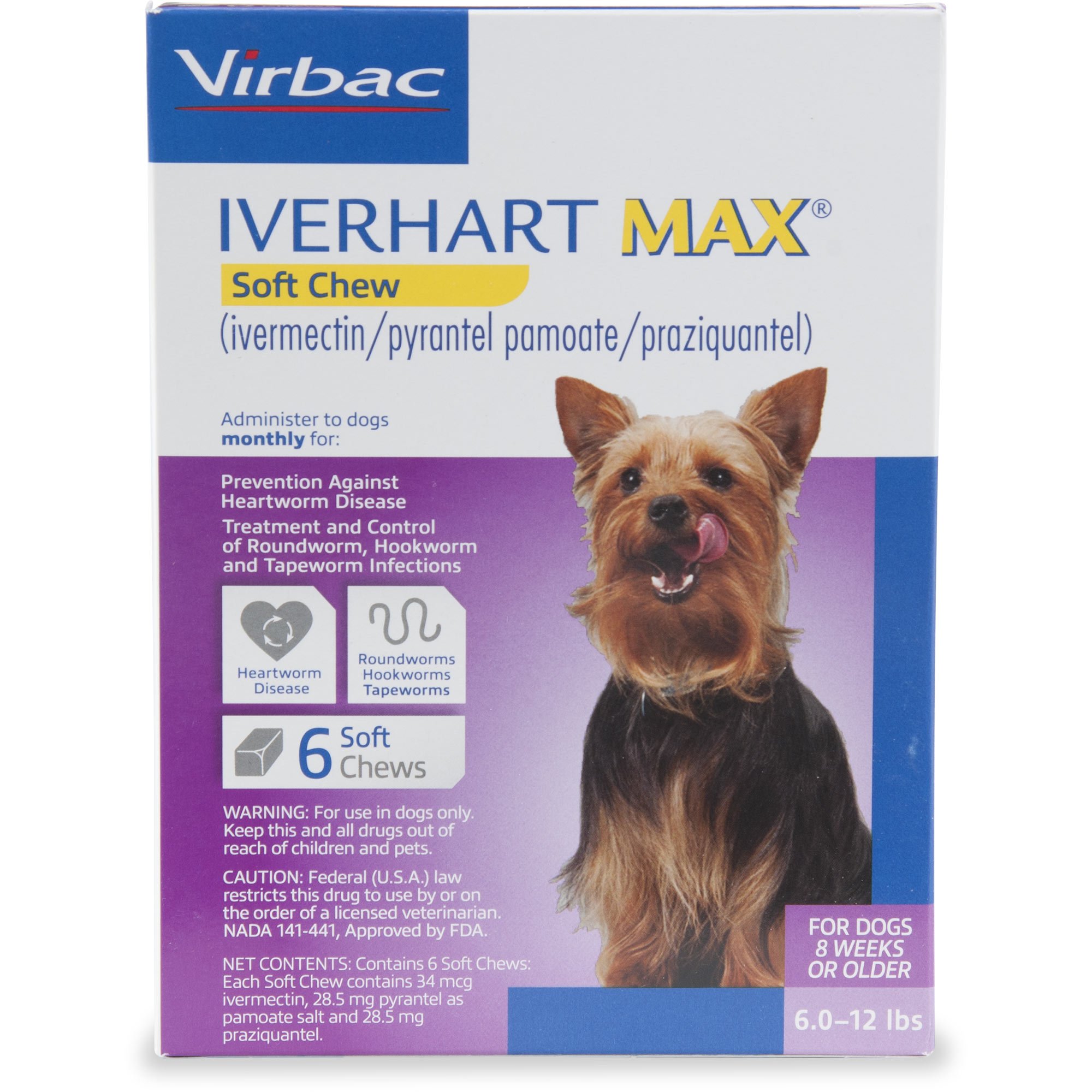 Iverhart Max Soft Chews for Dogs 6 to 12 lbs.
