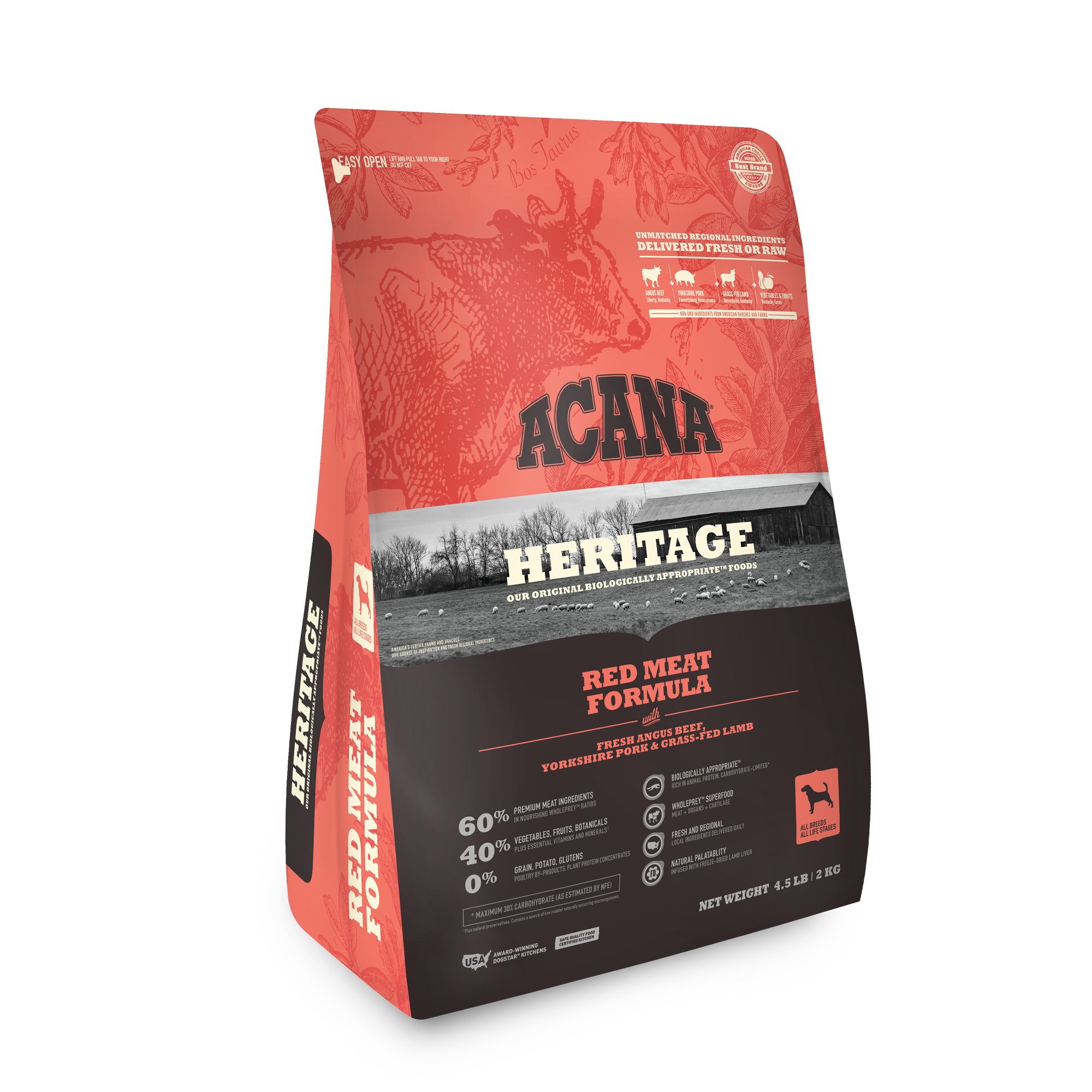 ACANA Red Meat Dry Dog Food, 4.5 lbs. | Petco