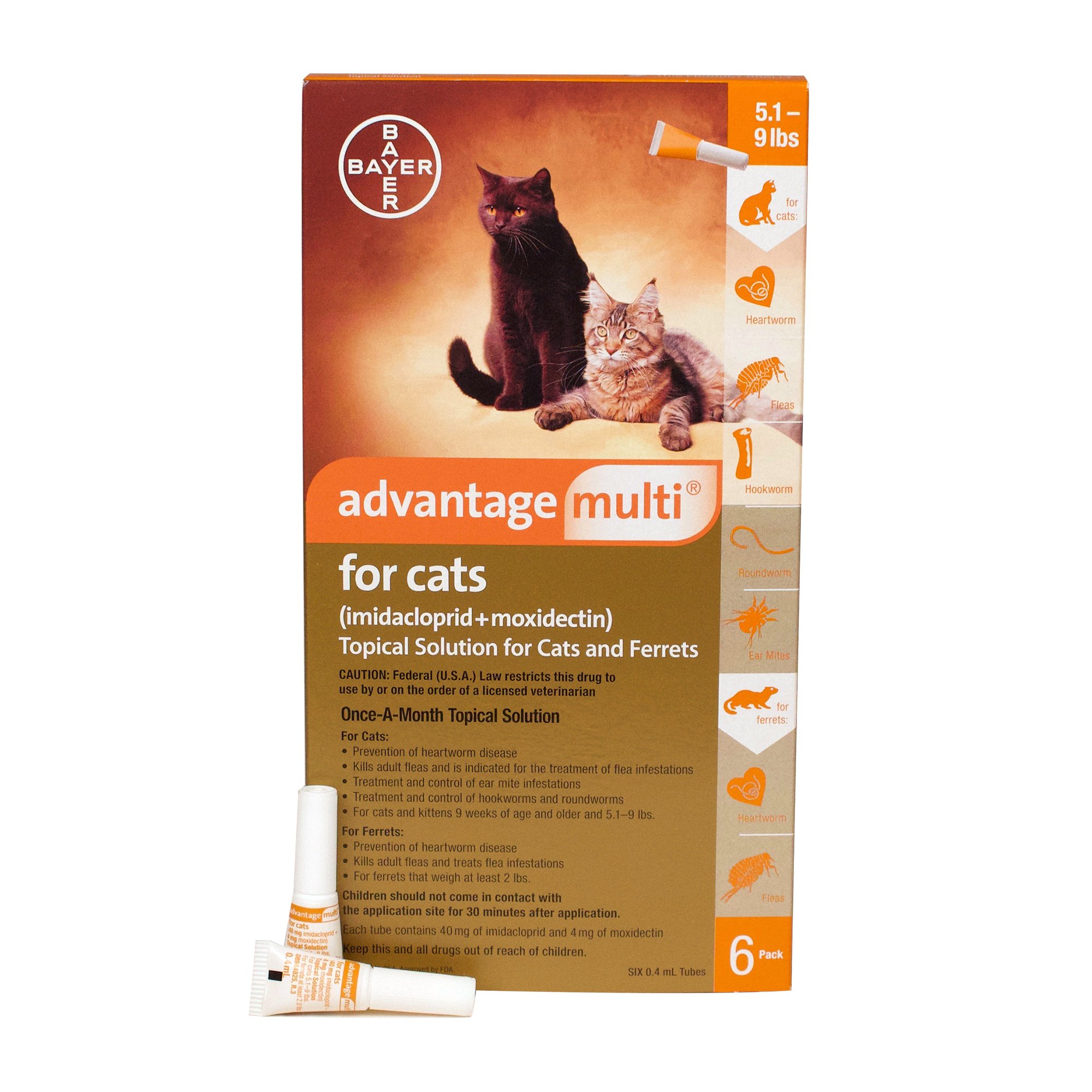 Advantage Multi Topical Solution for Cats 5.1 to 9 lbs. | Petco