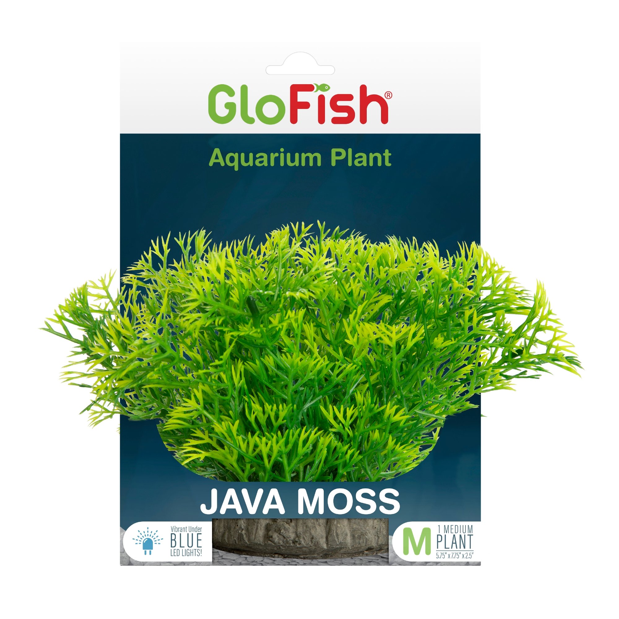 GloFish Java Moss Green Plant Fluorescent Und...